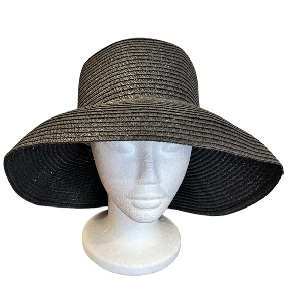 Accessories | New Without Tags 195s Style Straw Black Hat | Poshmark